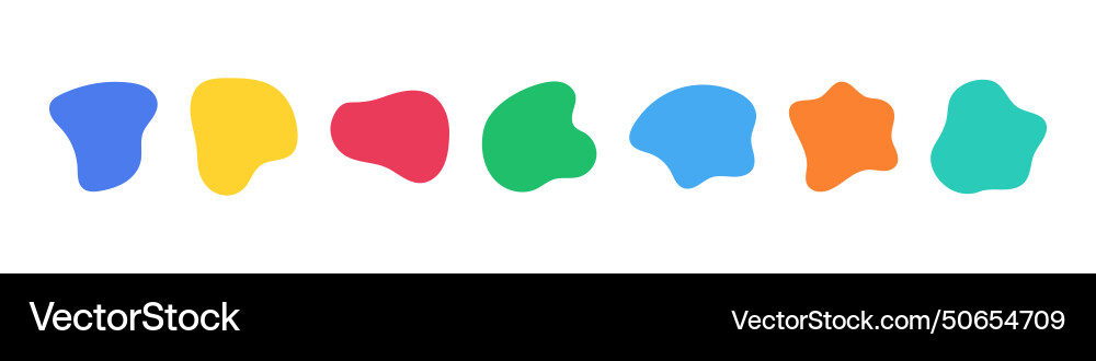 Organic irregular forms Royalty Free Vector Image