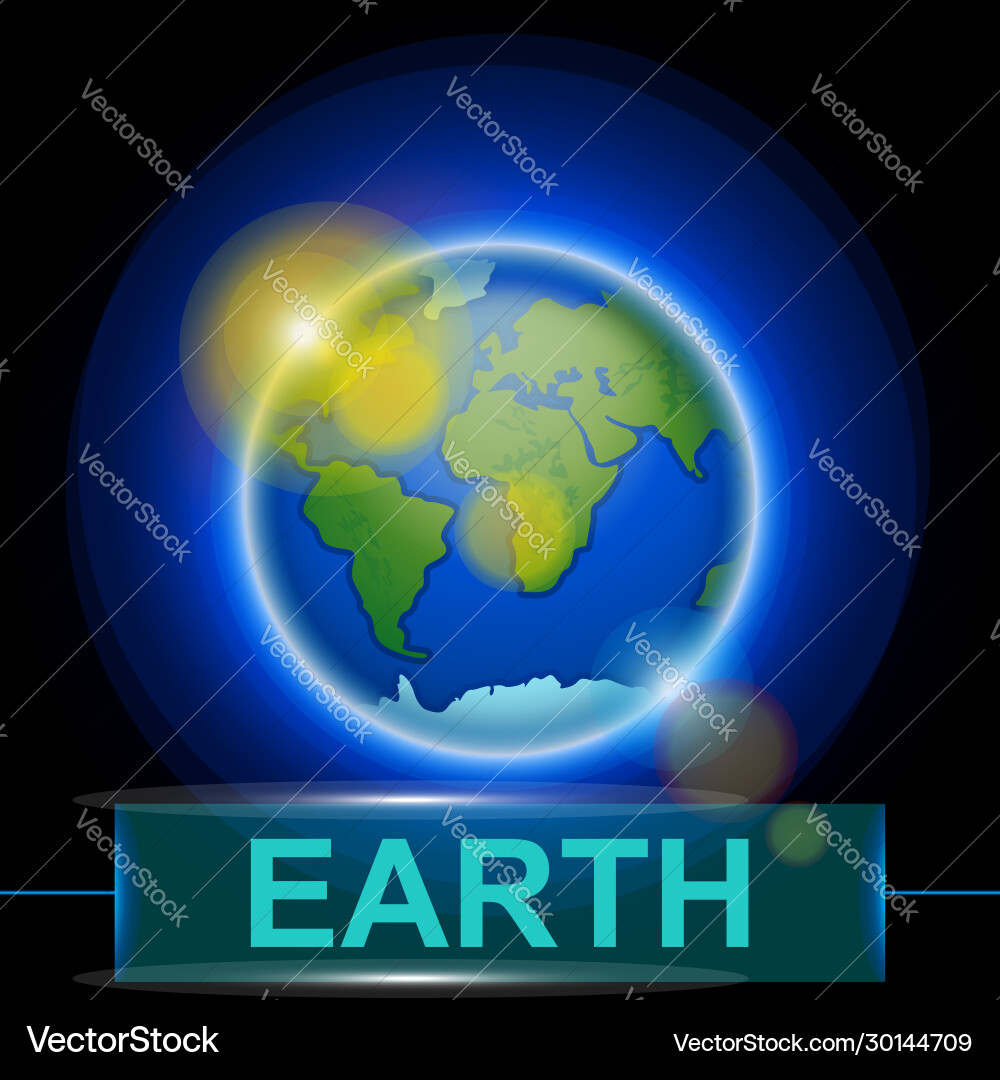 Planet earth Royalty Free Vector Image - VectorStock