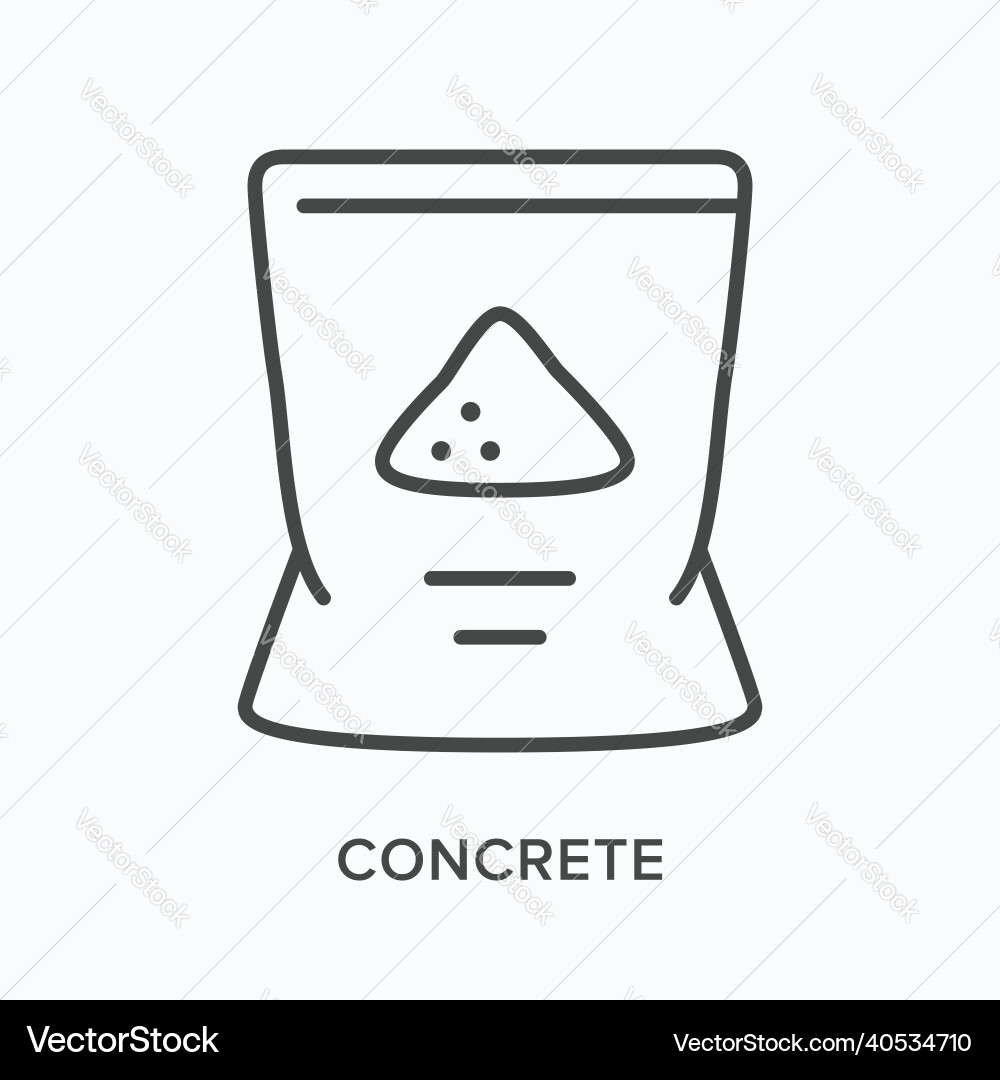 Cement Package Icon Royalty Free Vector Image - VectorStock