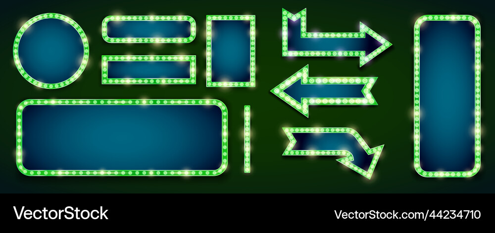 Sign frame lamp Royalty Free Vector Image - VectorStock