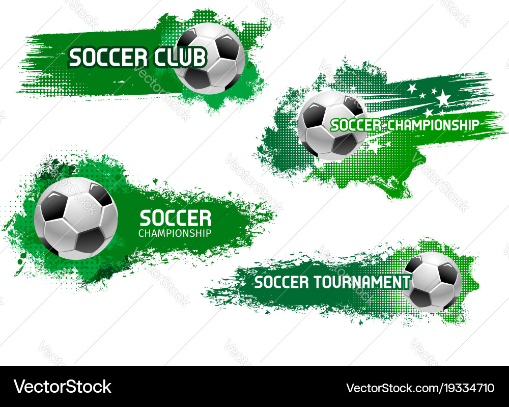 Soccer Ball with Star Trail Royalty Free Vector Image