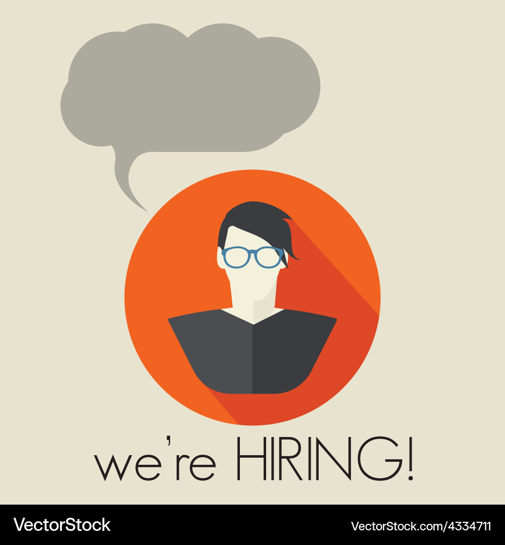 Hiring3 resize Royalty Free Vector Image - VectorStock