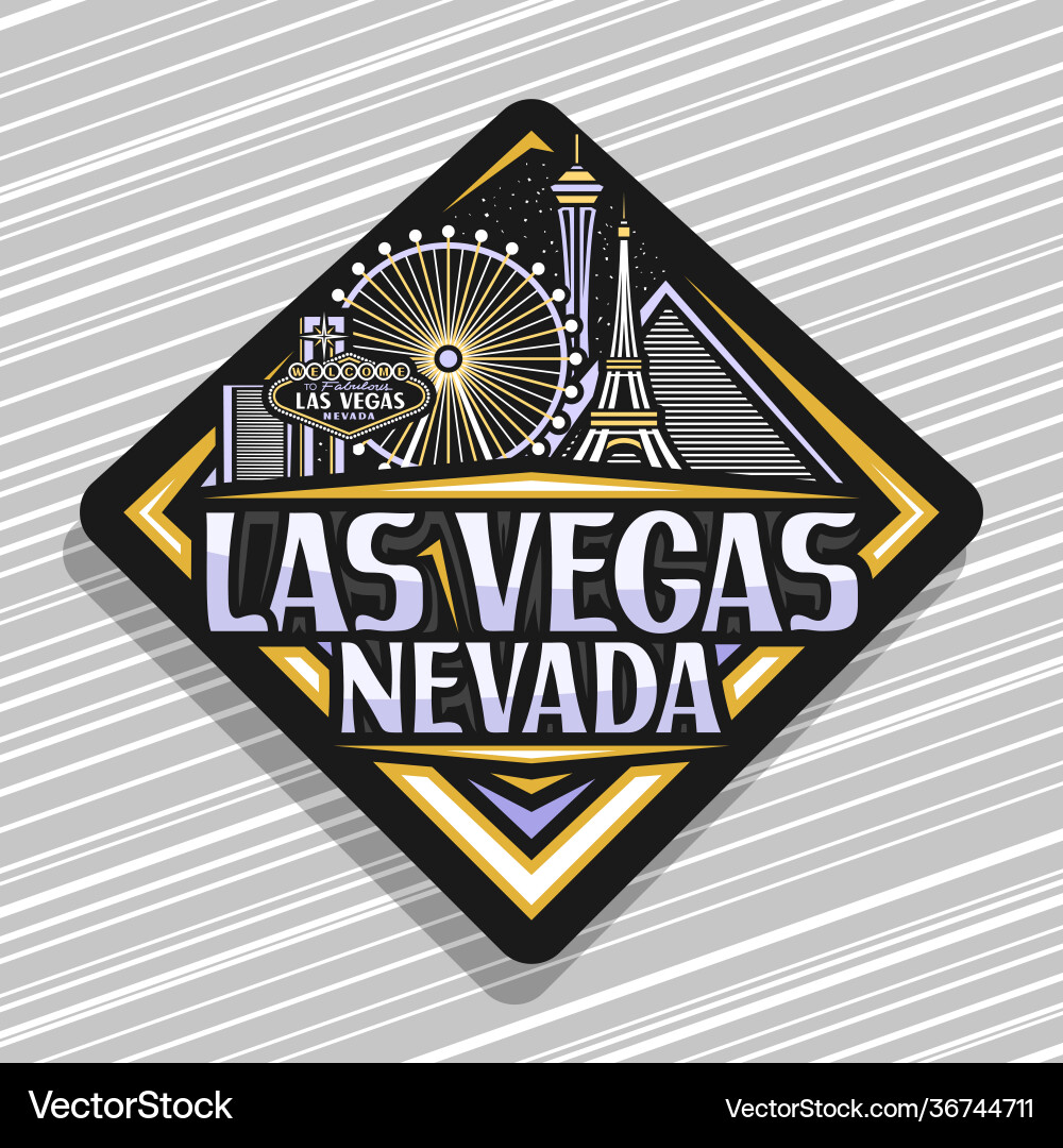 Logo for las vegas Royalty Free Vector Image - VectorStock