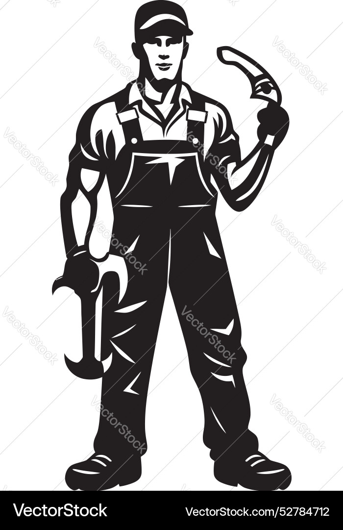 Craftsmanship crest worker symbol industrial Vector Image