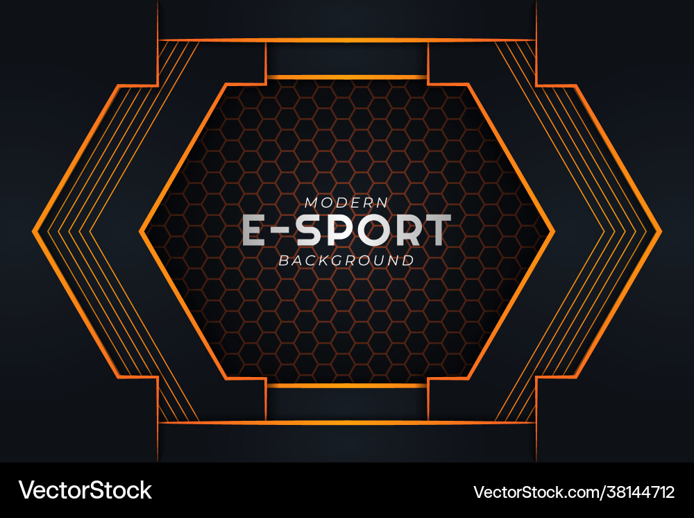 Modern e-sport gaming abstract geometric Vector Image