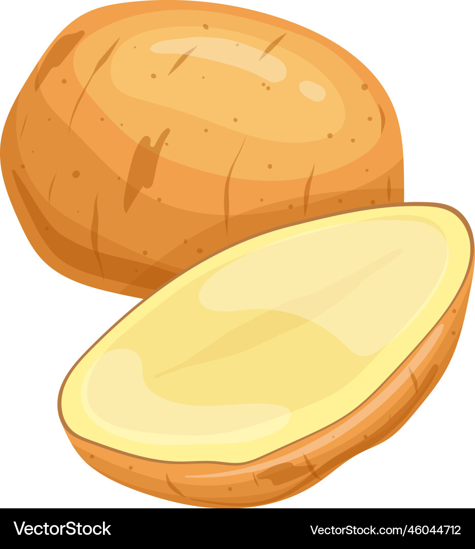 Potato food cartoon Royalty Free Vector Image - VectorStock