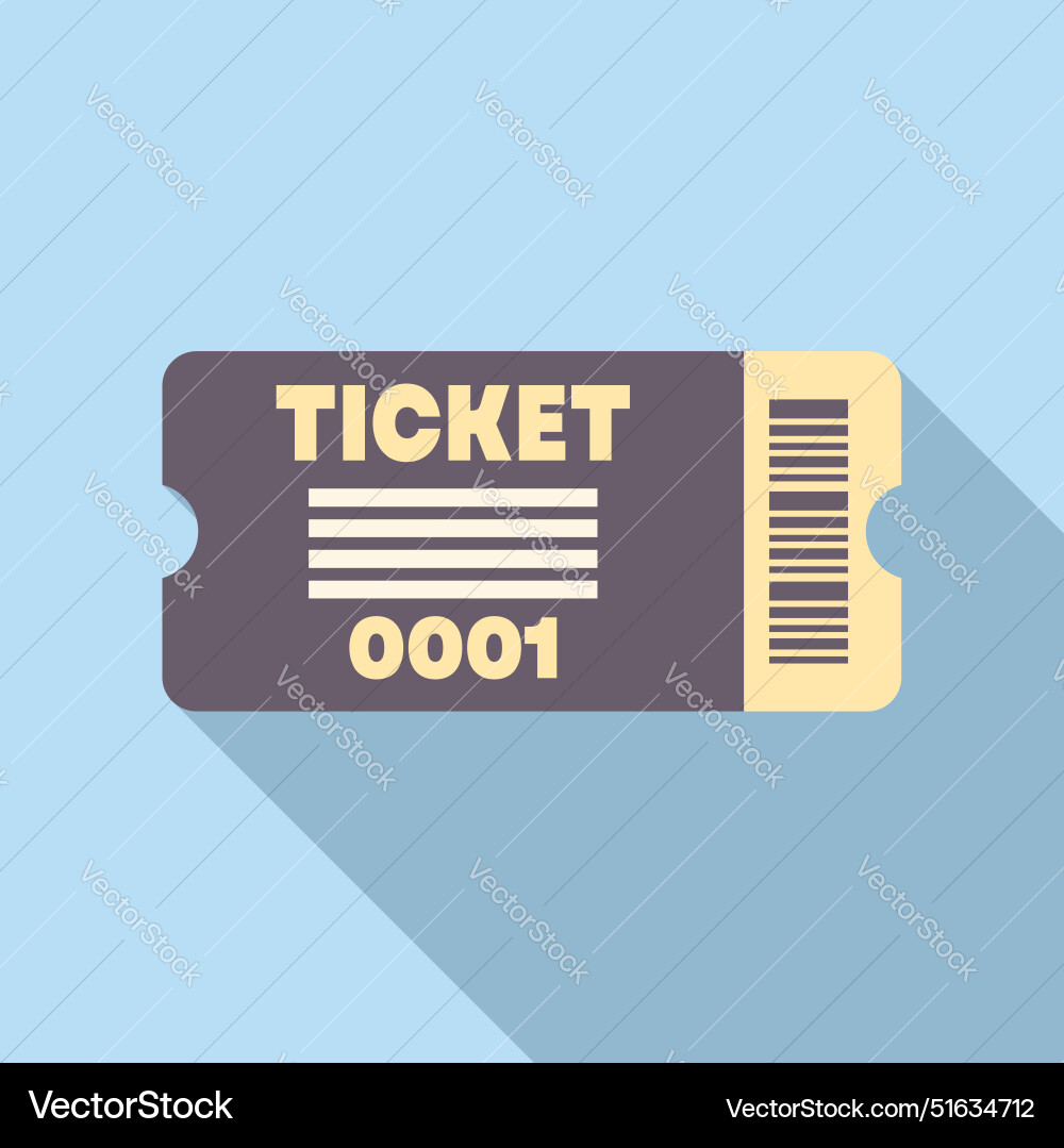 Ticket admit one event entrance pass access Vector Image