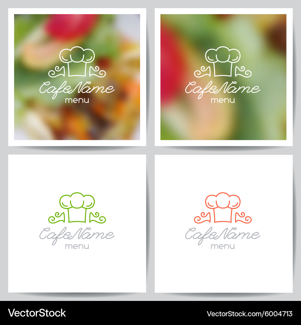 Menu Cover Templates Royalty Free Vector Image