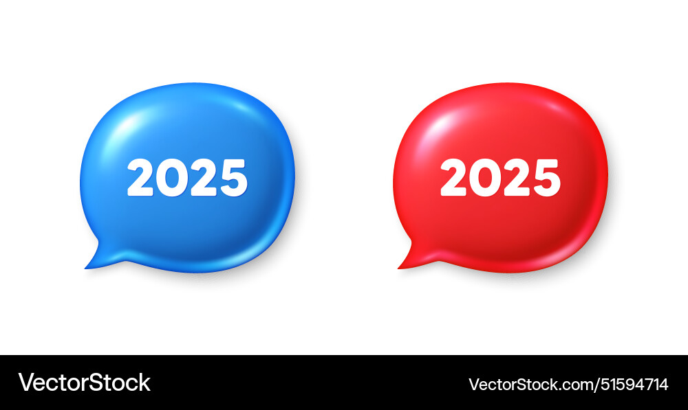2025 year icon event schedule annual date chat Vector Image
