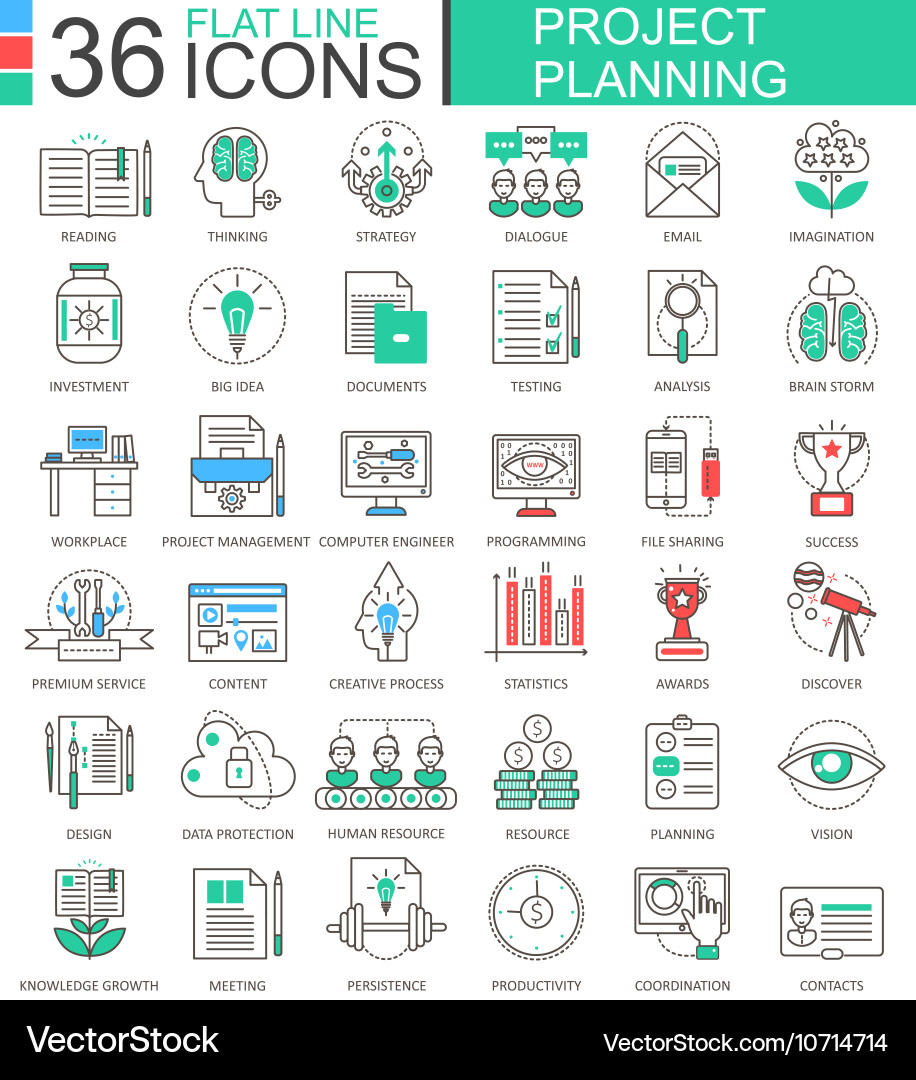 Business finance project planning modern Vector Image