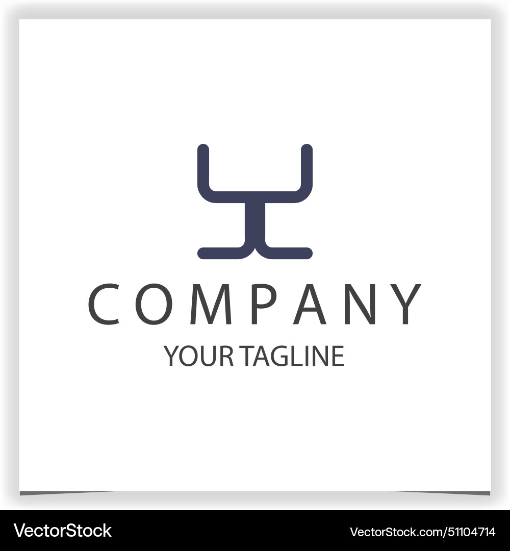 Drinking glass logo design template Royalty Free Vector