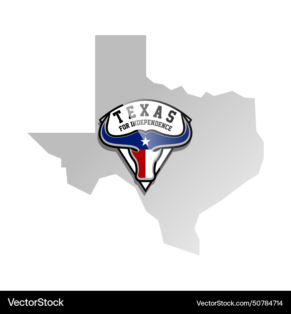 Texas for independence Royalty Free Vector Image