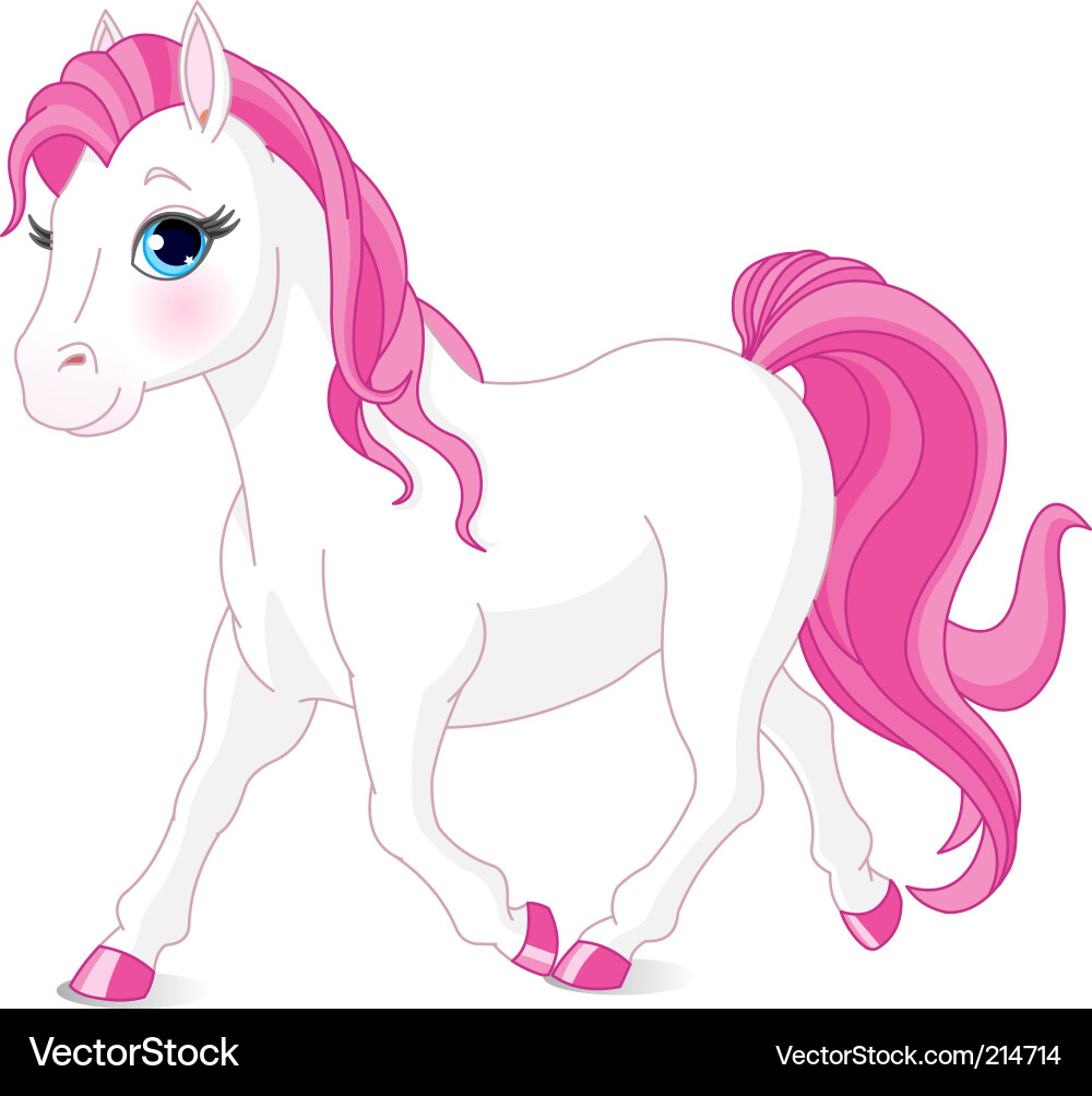 White horse Royalty Free Vector Image - VectorStock