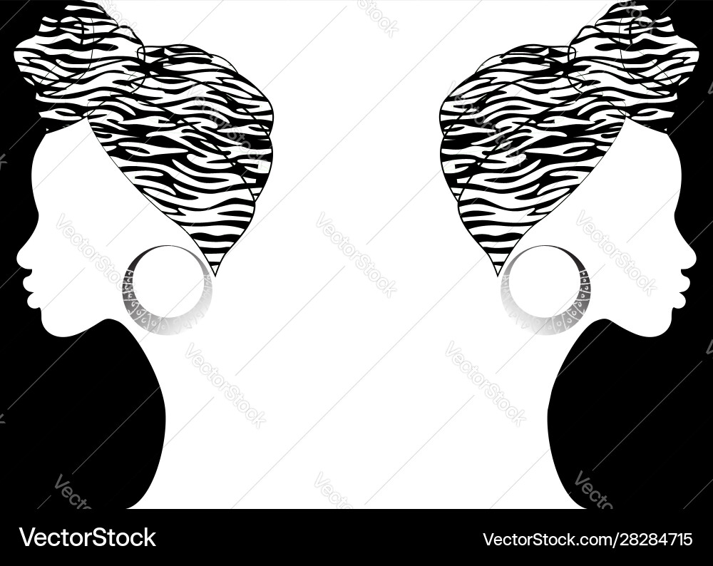 Afro Hairstyle Beauty Concept Royalty Free Vector Image