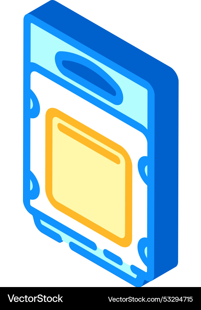 Clamshell package plastic isometric icon Vector Image