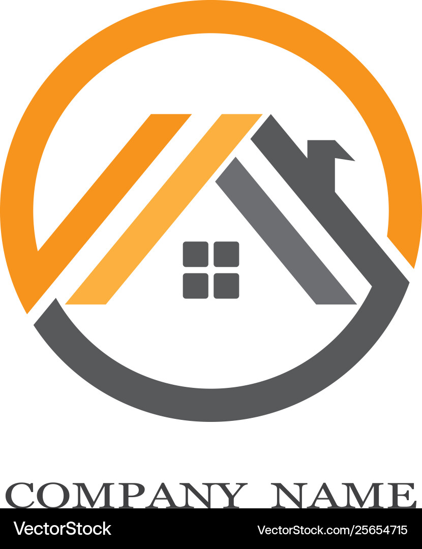 House Symbol Property Logo Royalty Free Vector Image