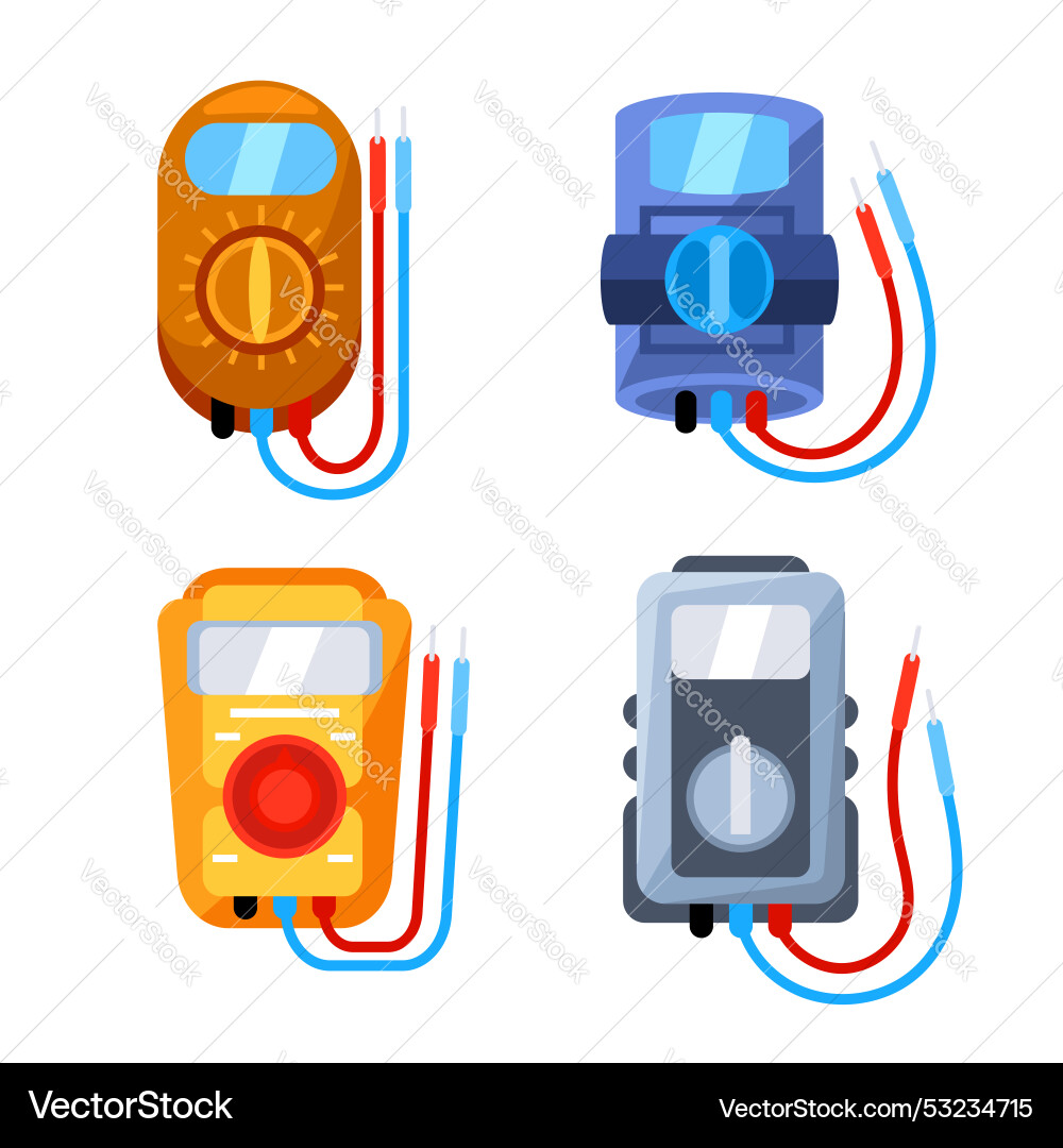 Multimeter electrical or electronics Royalty Free Vector