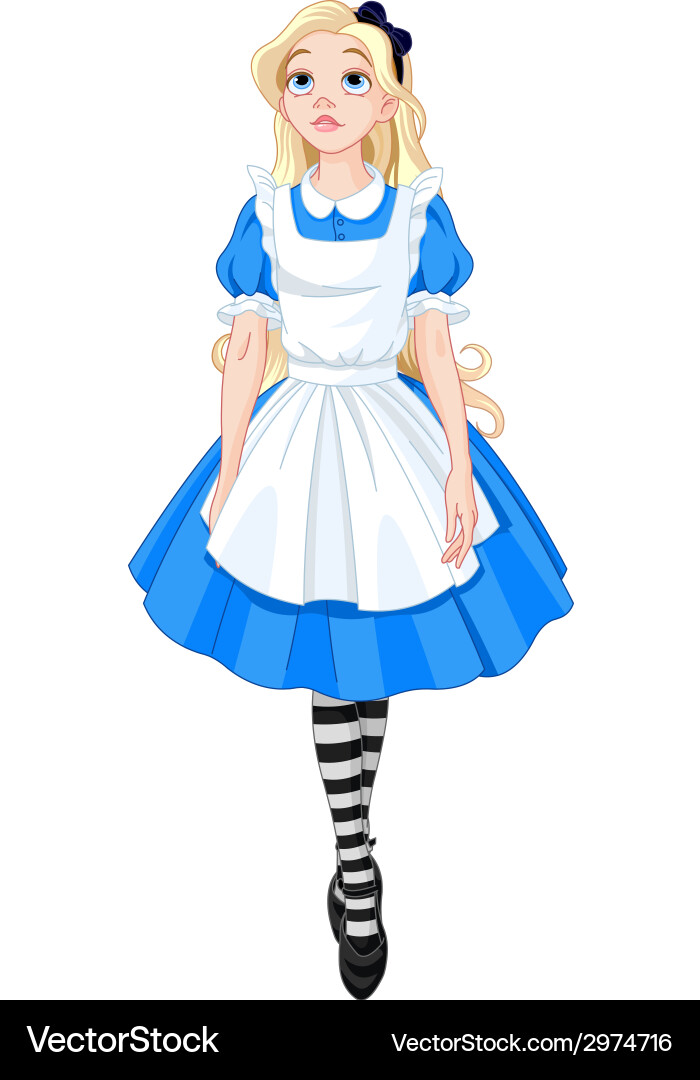 Beautiful alice Royalty Free Vector Image - VectorStock
