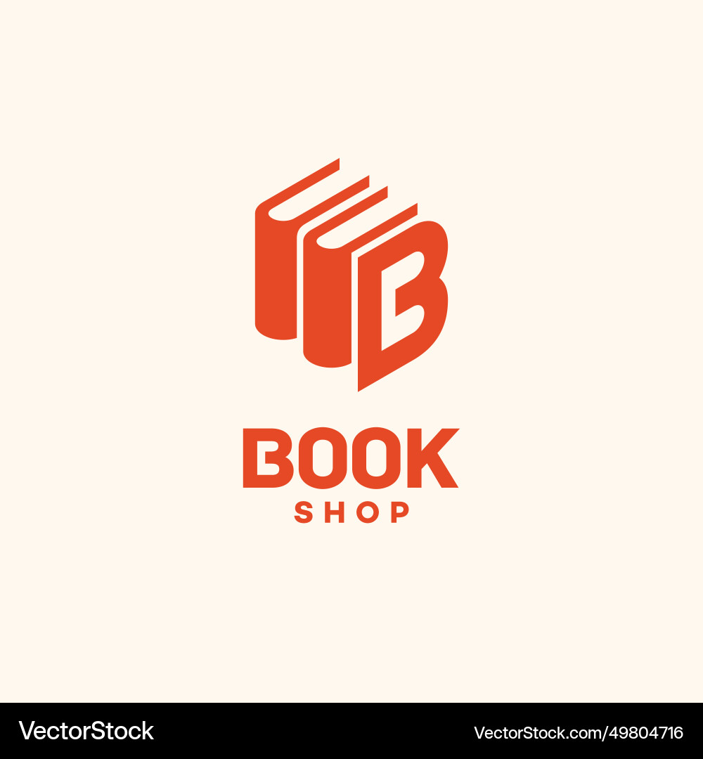 Book shop logo Royalty Free Vector Image - VectorStock
