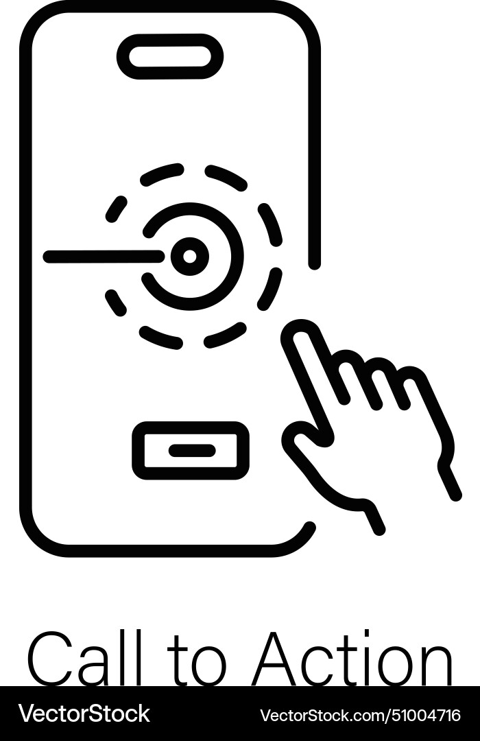 Call to action Royalty Free Vector Image - VectorStock