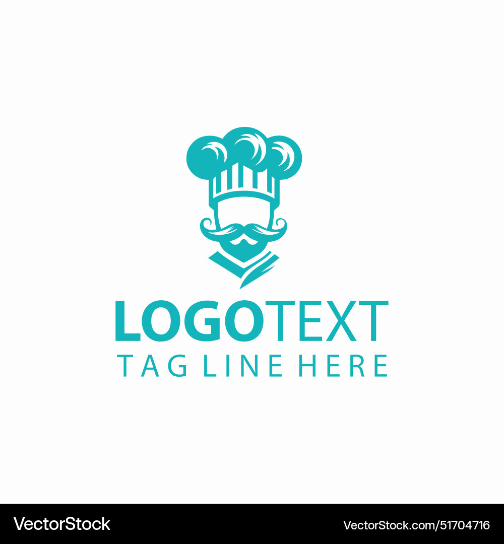 Chef kitchen logo Royalty Free Vector Image - VectorStock