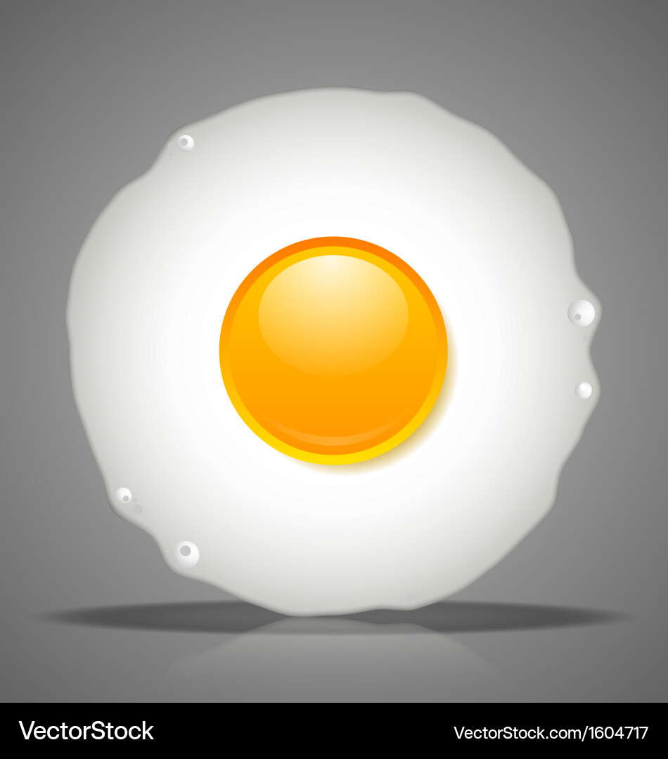 Fried egg icon Royalty Free Vector Image - VectorStock