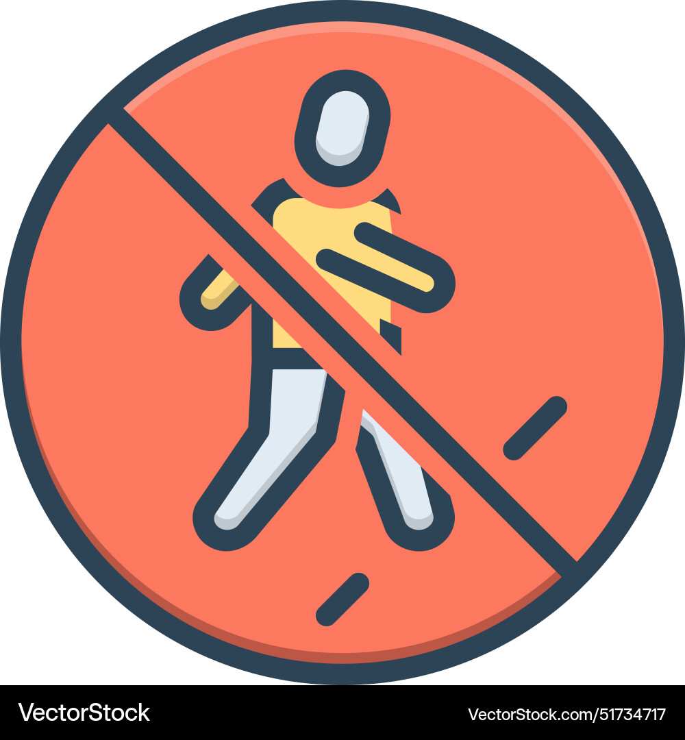 Not allowed Royalty Free Vector Image - VectorStock