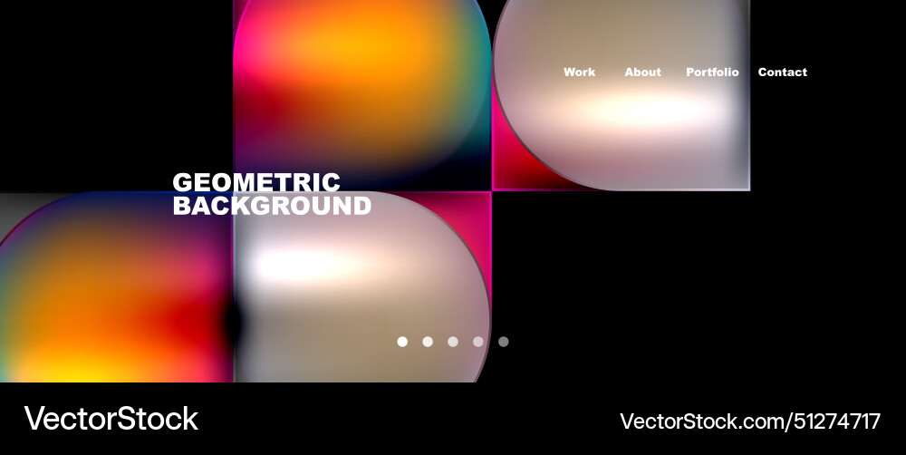 Round squares circles with fluid gradients Vector Image