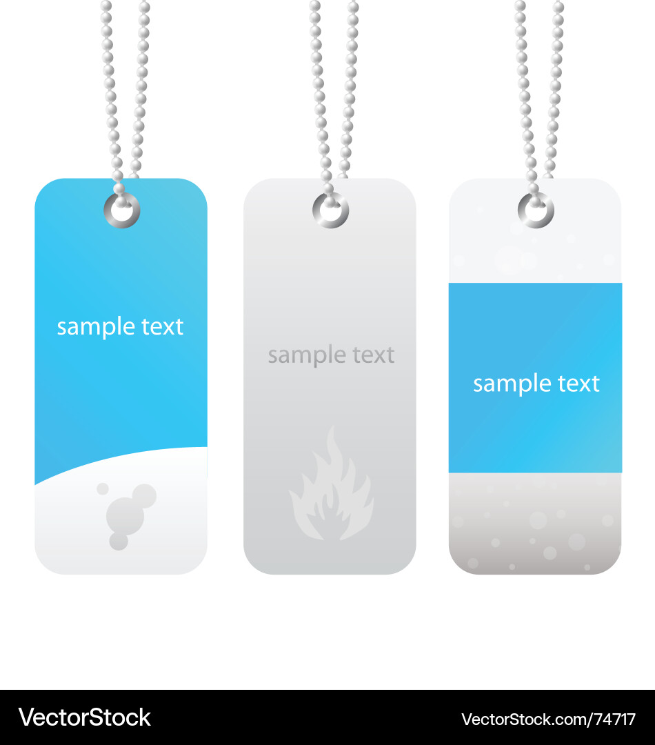 Text labels Royalty Free Vector Image - VectorStock
