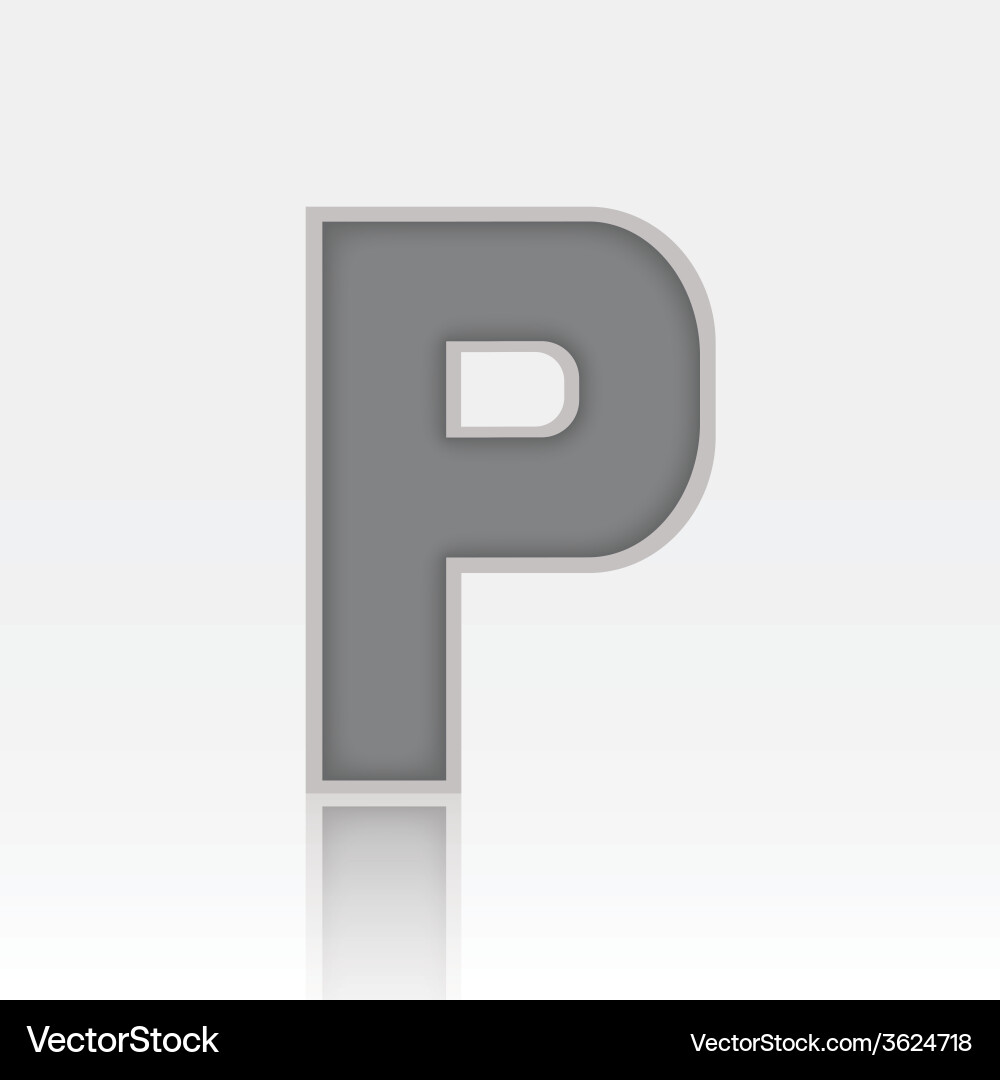 Alphabet p Royalty Free Vector Image - VectorStock