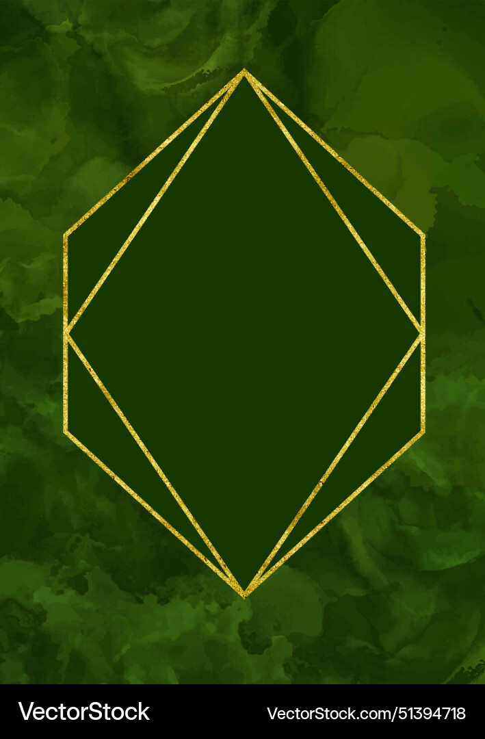 Elegant emerald green watercolour background Vector Image