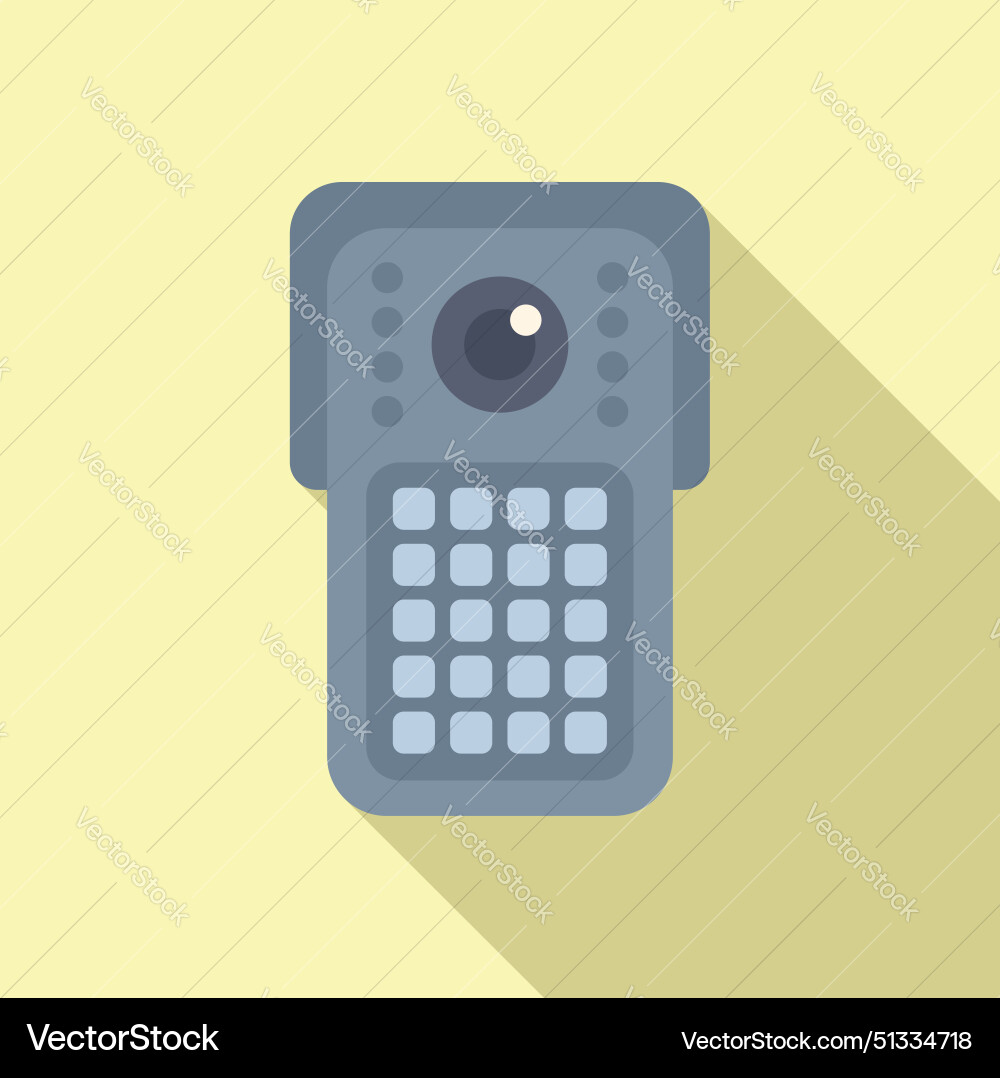 Flat design icon of a keypad door lock Royalty Free Vector