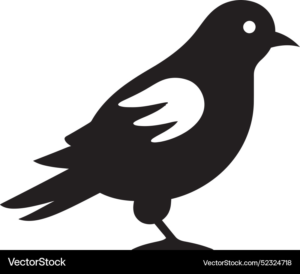 Ink defined avian grace monochrome pigeon soar Vector Image