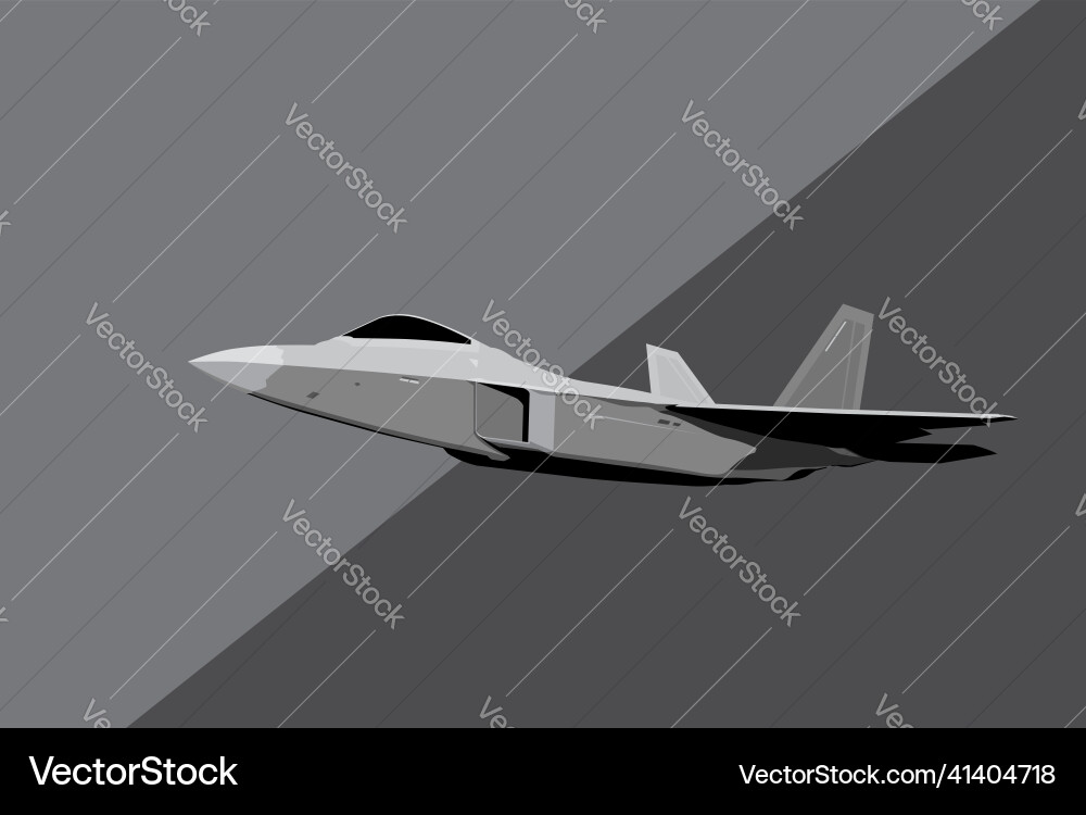 Lockheed martin f-22 raptor Royalty Free Vector Image