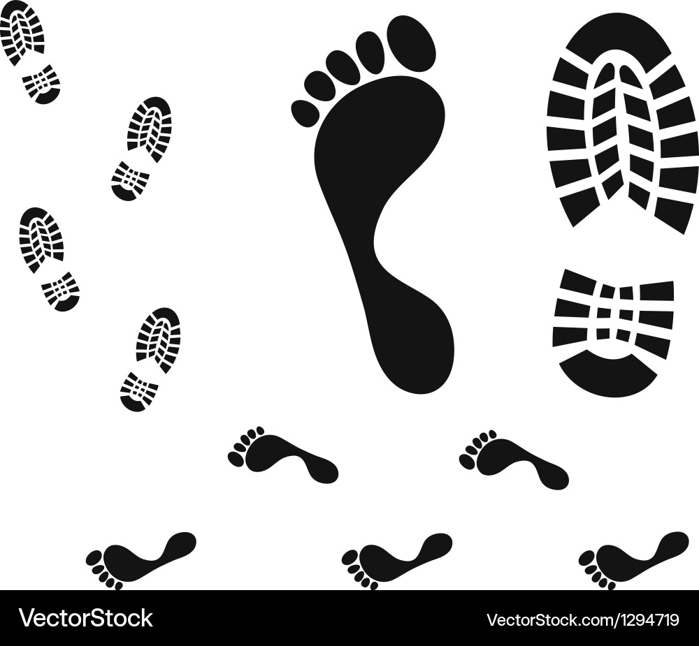 Footprint Royalty Free Vector Image - VectorStock