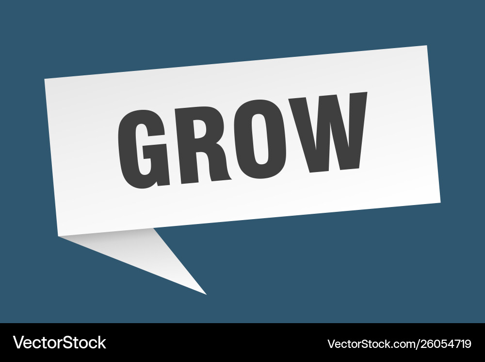 Grow Royalty Free Vector Image - VectorStock
