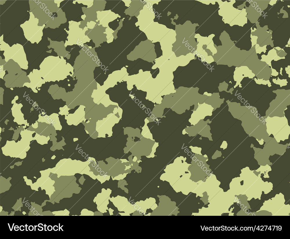 Seamless woodland camo pattern Royalty Free Vector Image