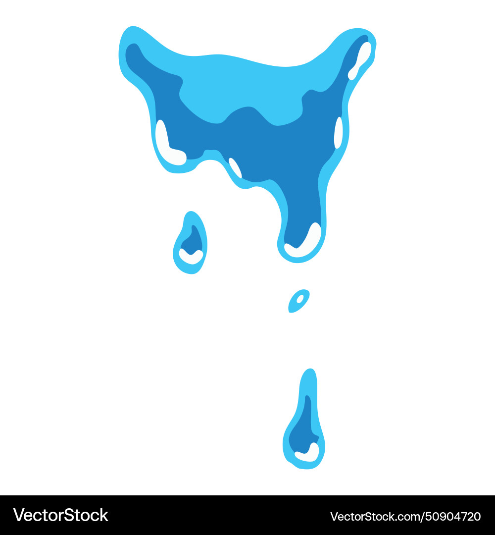 A sprite sheet a water trap a splash for a game Vector Image