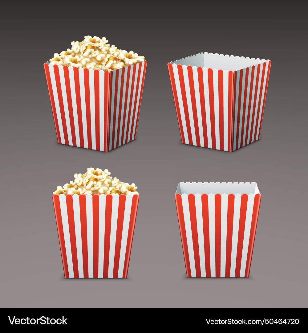 Bag of popcorn Royalty Free Vector Image - VectorStock