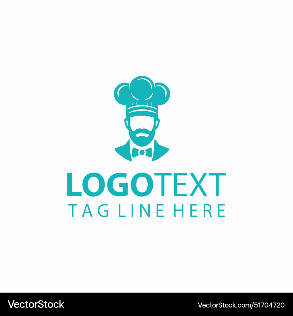 Chef kitchen logo Royalty Free Vector Image - VectorStock