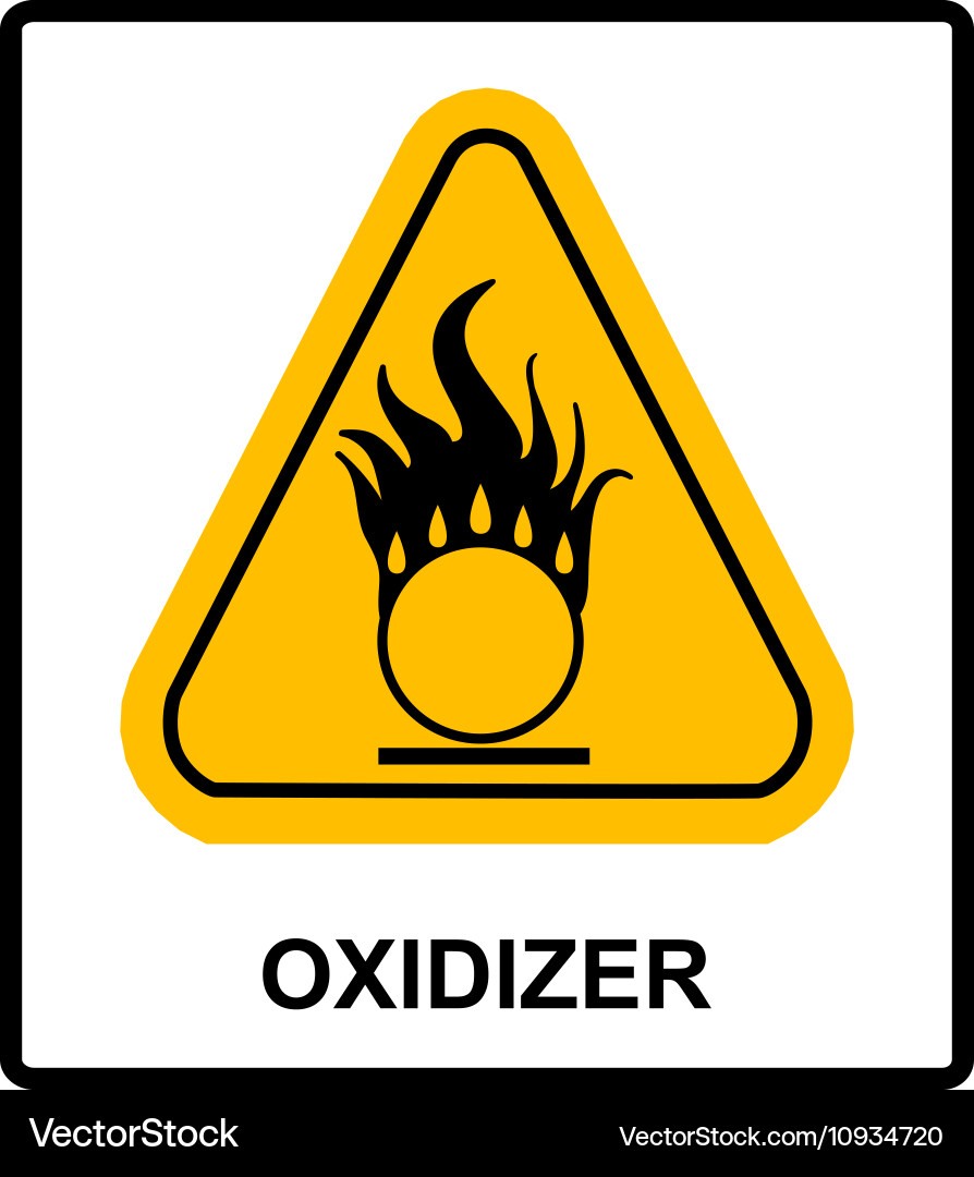 Oxidizing Hazard Symbol Royalty Free Vector Image