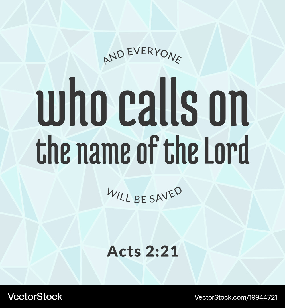 Bible verse from acts Royalty Free Vector Image
