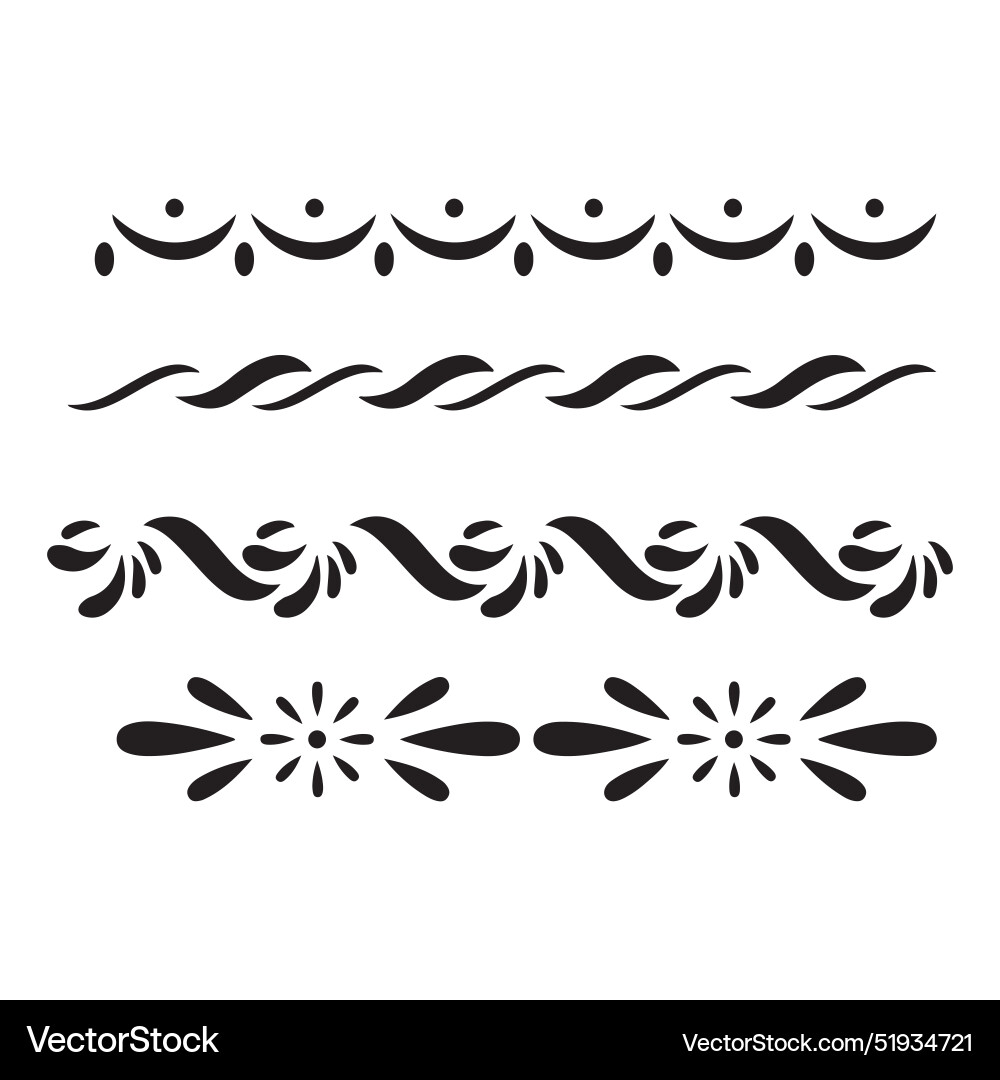 Book side corner geometric border Royalty Free Vector Image