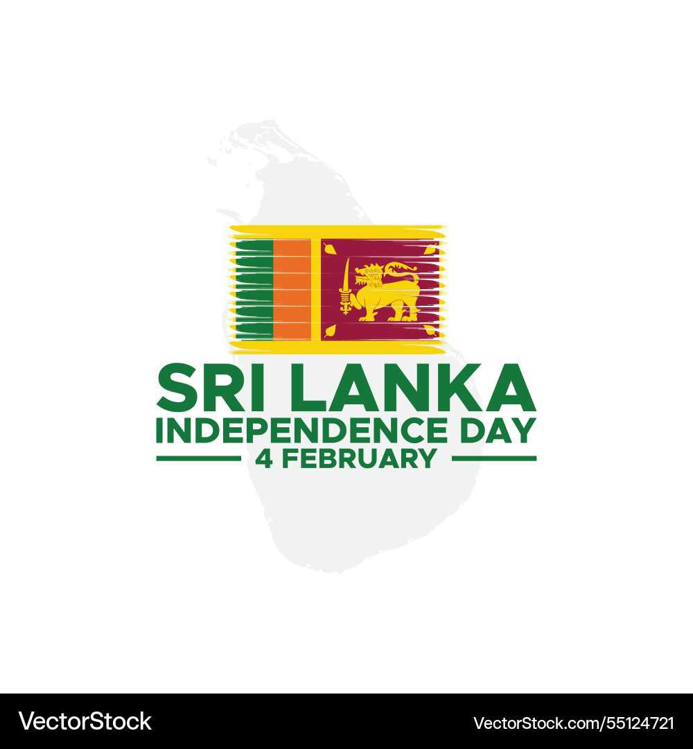 Independence day of sri lanka creative Royalty Free Vector