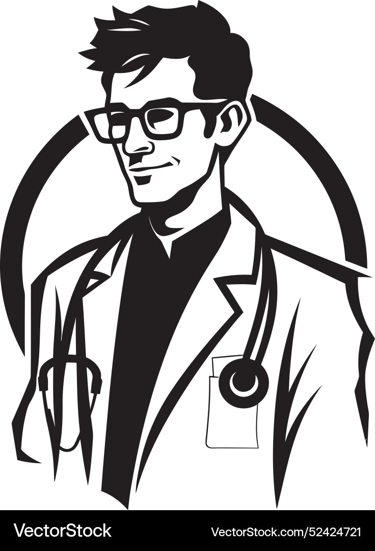 Painting doctorly partnership exploring artistic Vector Image