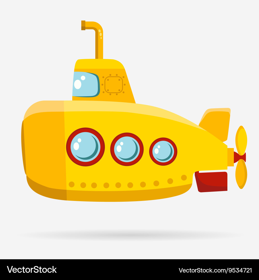 Yellow Submarine Royalty Free Vector Image - VectorStock