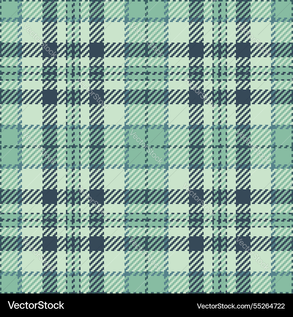 Elegant teal and mint green plaid pattern perfect Vector Image