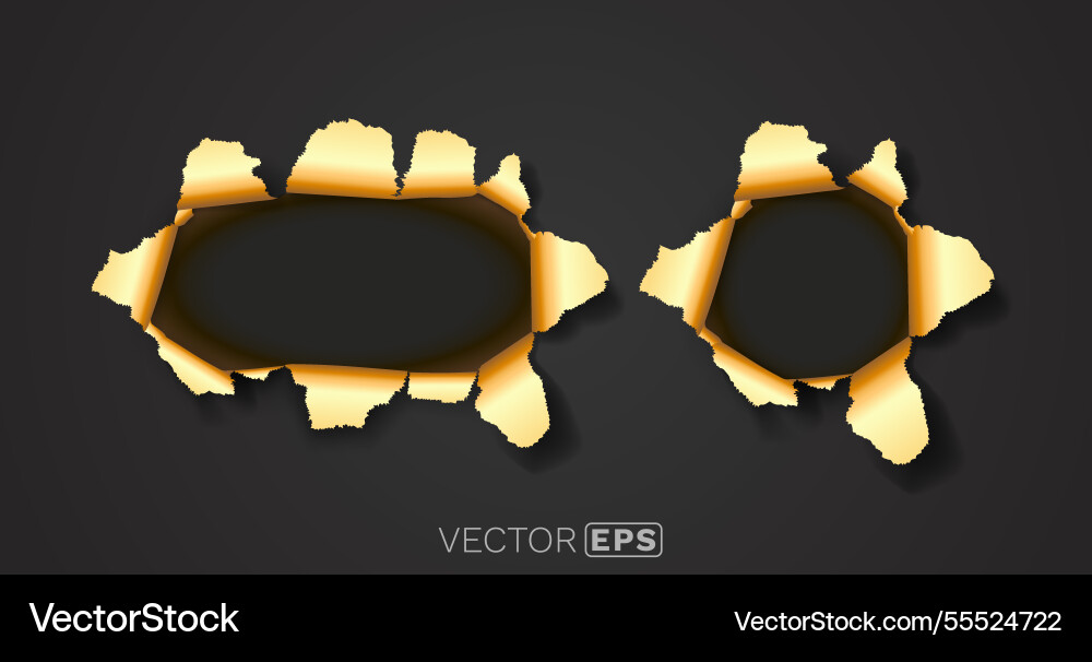 Explosion Papierloch auf dem schwarzen Hintergrund