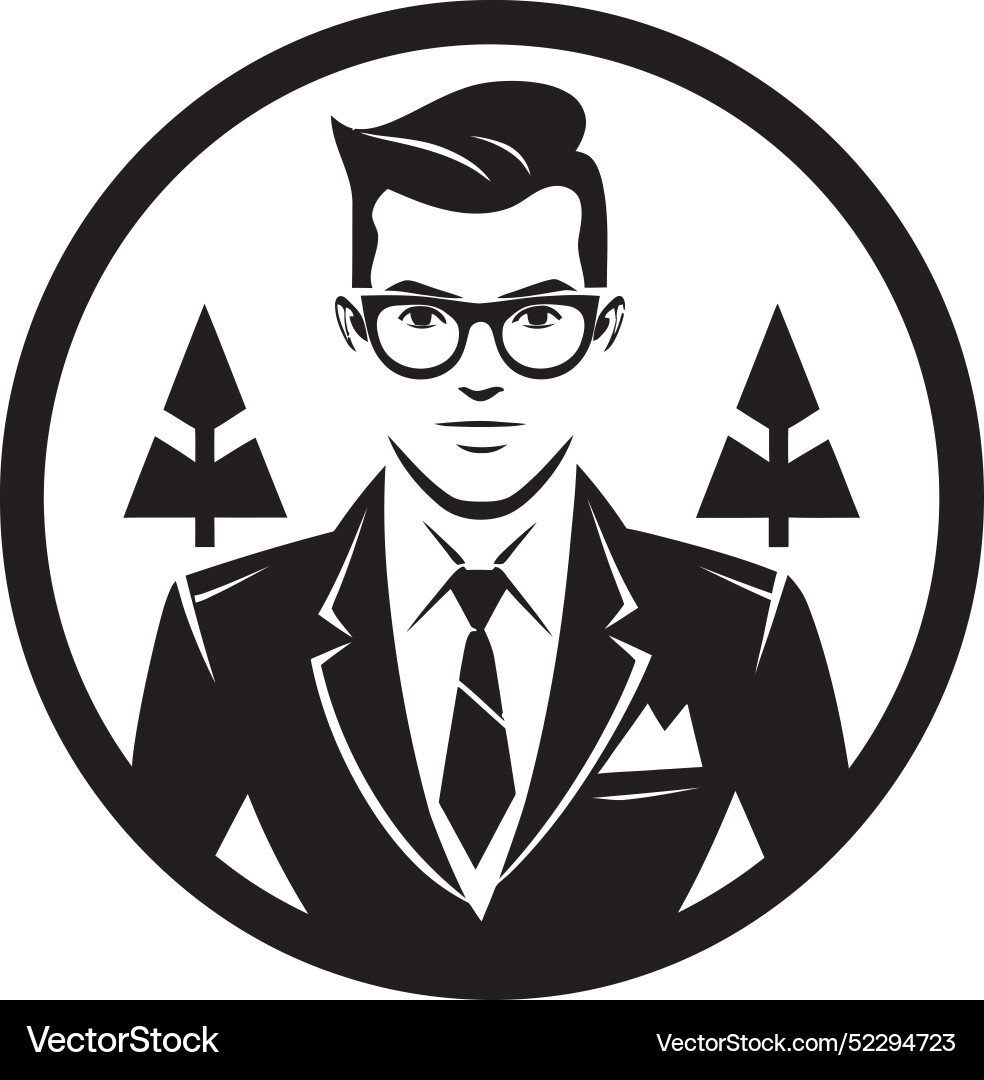 Dark finance pro in representation Royalty Free Vector Image