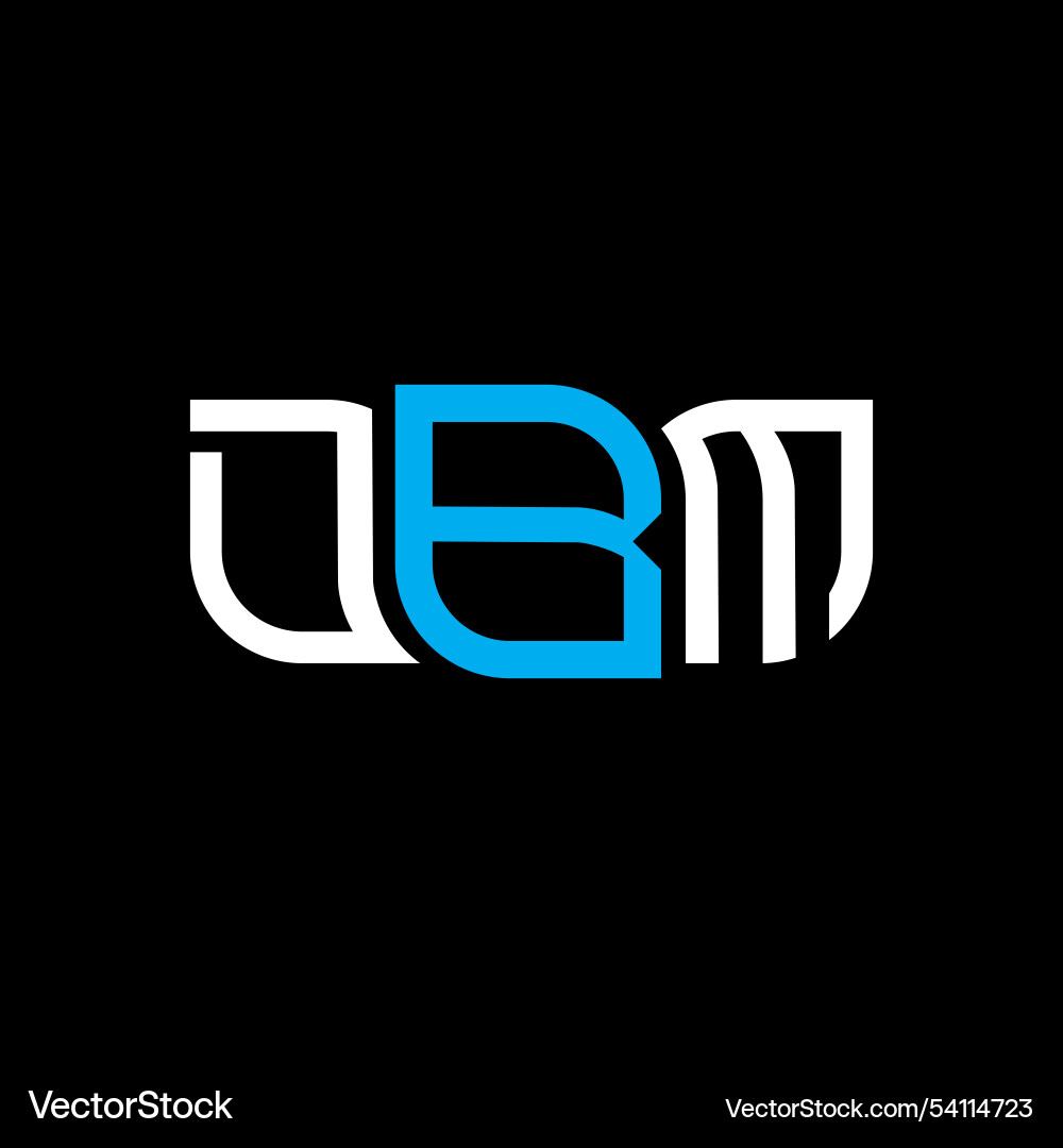 Dbm logo design simple and modern Royalty Free Vector Image